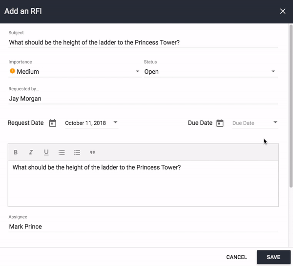 How to create and manage RFIs? – Archdesk