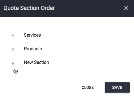 How to create, edit or delete a section in a quote? – Archdesk