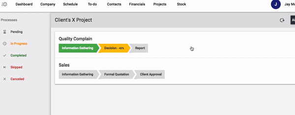 Managing processes in Archdesk – Archdesk