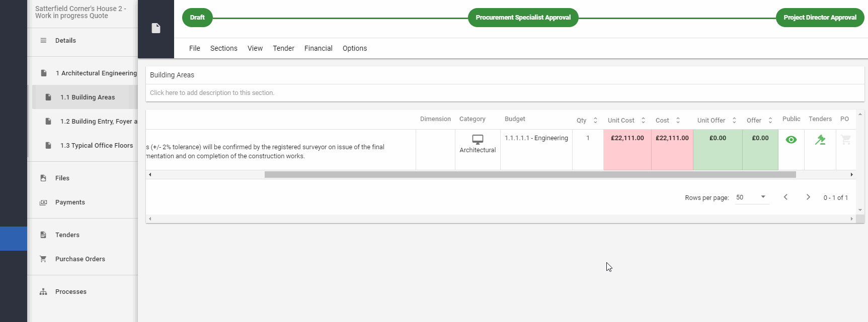 How to finalize a Tender? – Archdesk