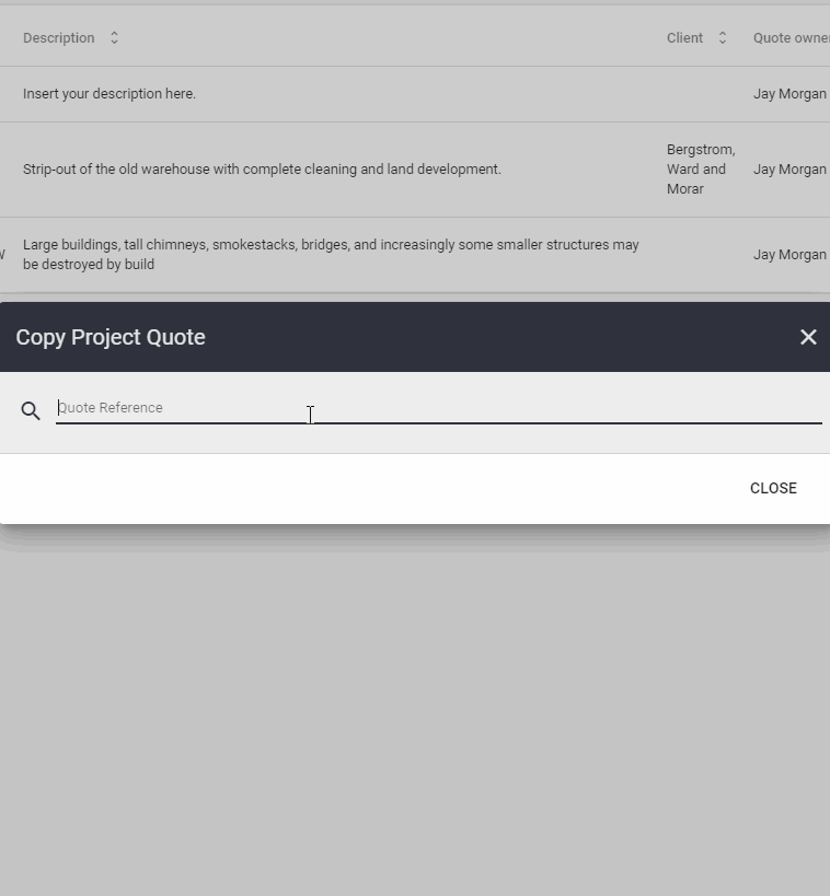 How to duplicate existing quote? – Archdesk