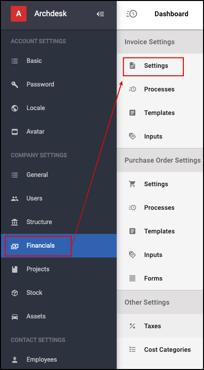 How to modify the Invoice Footer? – Archdesk